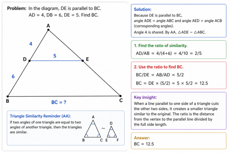 Similar Triangles Worksheet: Properties, Rules & Practice Problems