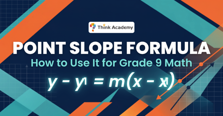 Point Slope Formula: How to Use It for Grade 9 Math - ThinkAcademy ...
