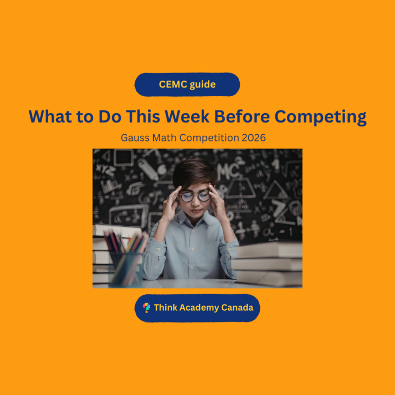 Gauss Math Competition 2026: How to Prepare the Week Before