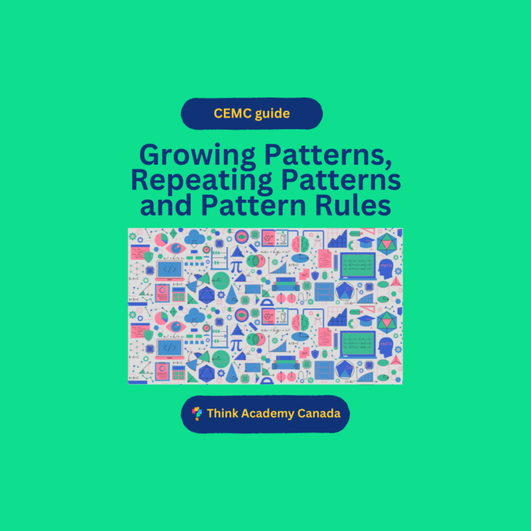 Growing Patterns, Repeating Patterns and Pattern Rules